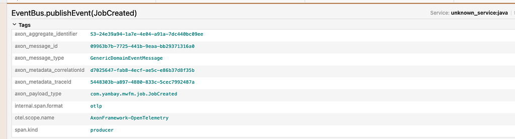 OpenTelemetry - Jaeger - Axon Framework - Service Name - Axon Framework ...